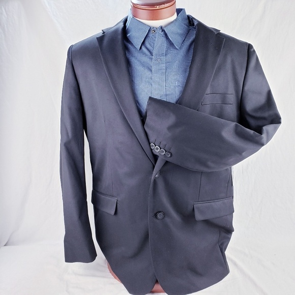 George | Suits & Blazers | Mens Suit Jacket Blazer Black Lined Size 44 ...